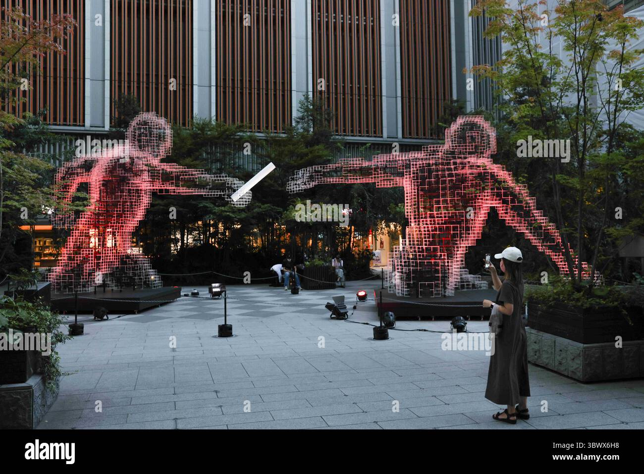 July 21, 2021, Tokyo, Japan: A woman takes photos of 'Solidarity and ...