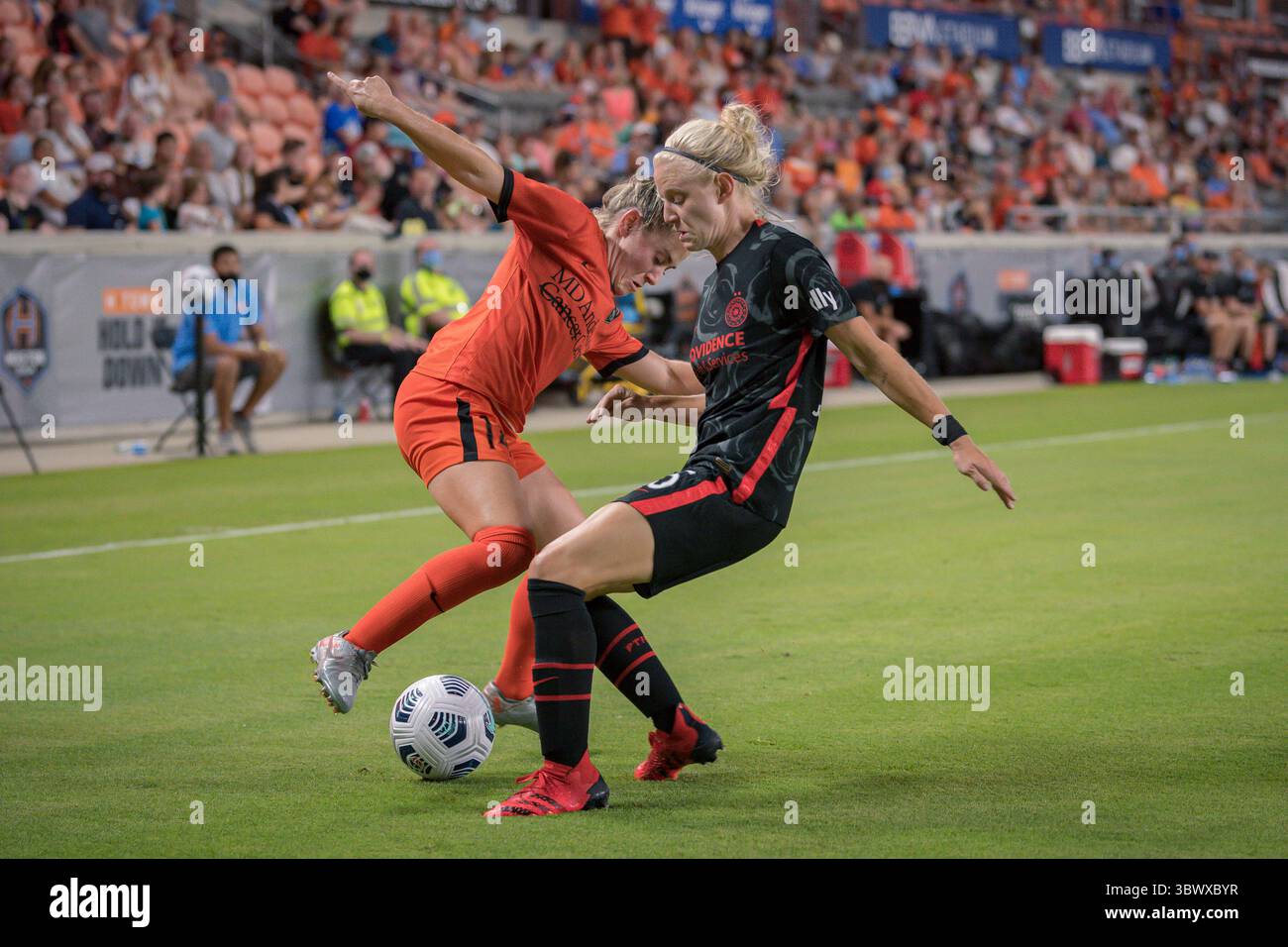 July 24, 2021, Houston, Texas, USA: Houston Dash midfielder BRI VISALLI ...