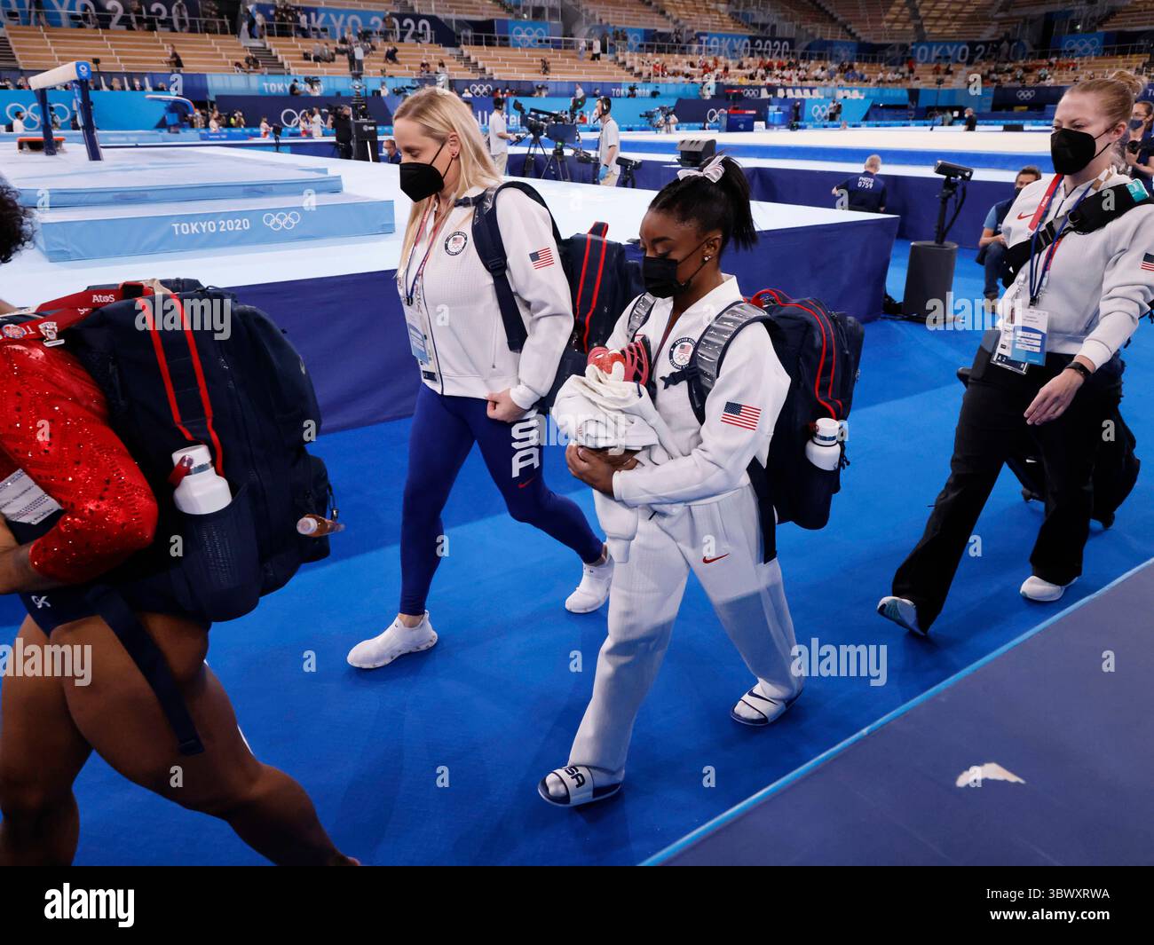 July 27, 2021, Tokyo, Japan: USA Gymnast SIMONE BILES, 24, and the ...