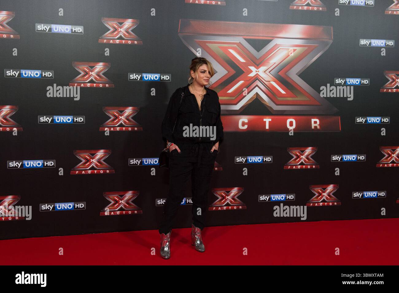 The Italian singer Emma Marrone at the red carpet for the final of the ...