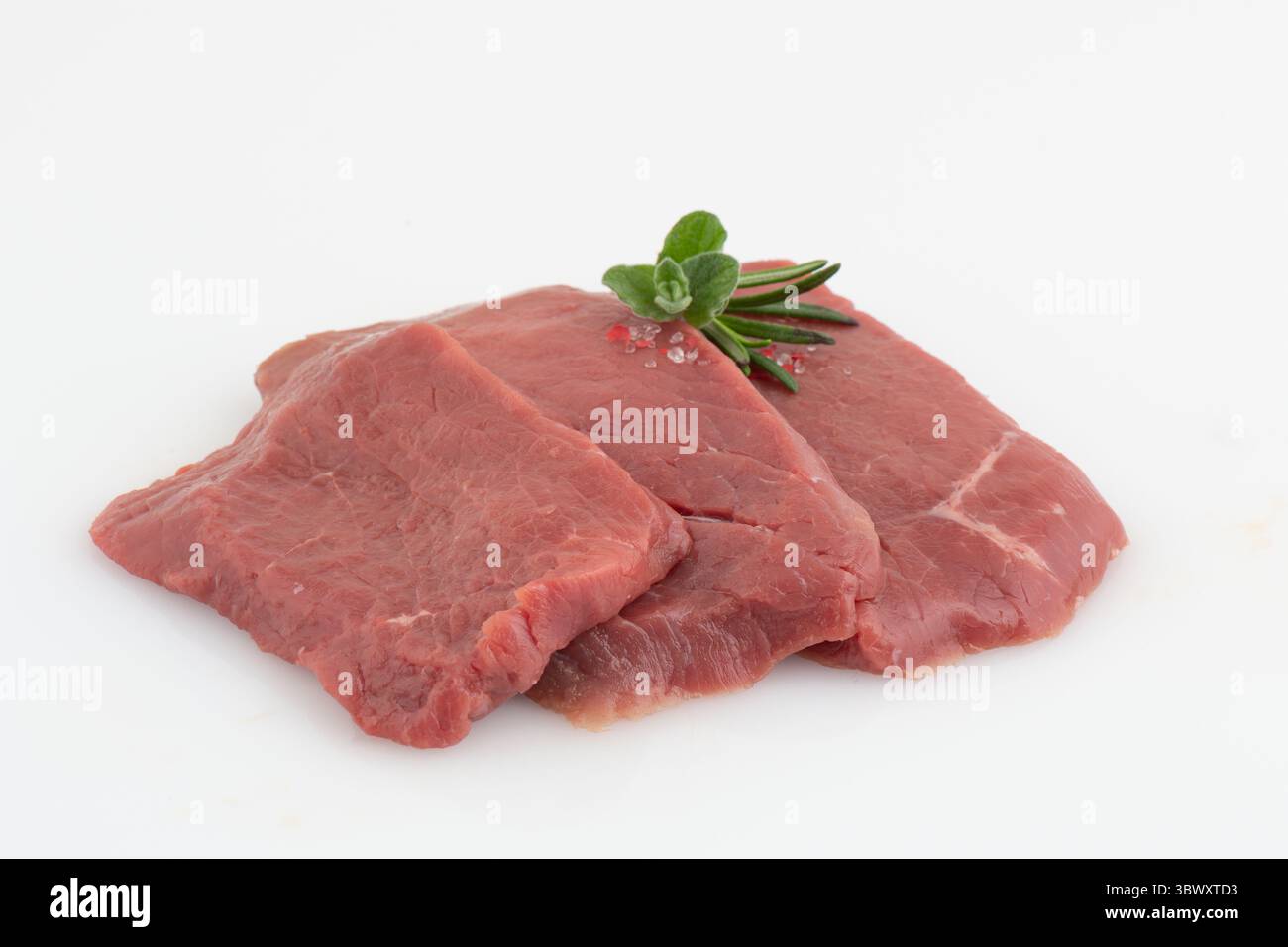 Fresh meat, thinly sliced isolated nature background with clipping path ...