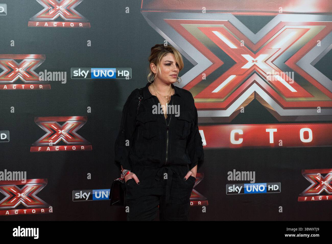 The Italian singer Emma Marrone at the red carpet for the final of the ...