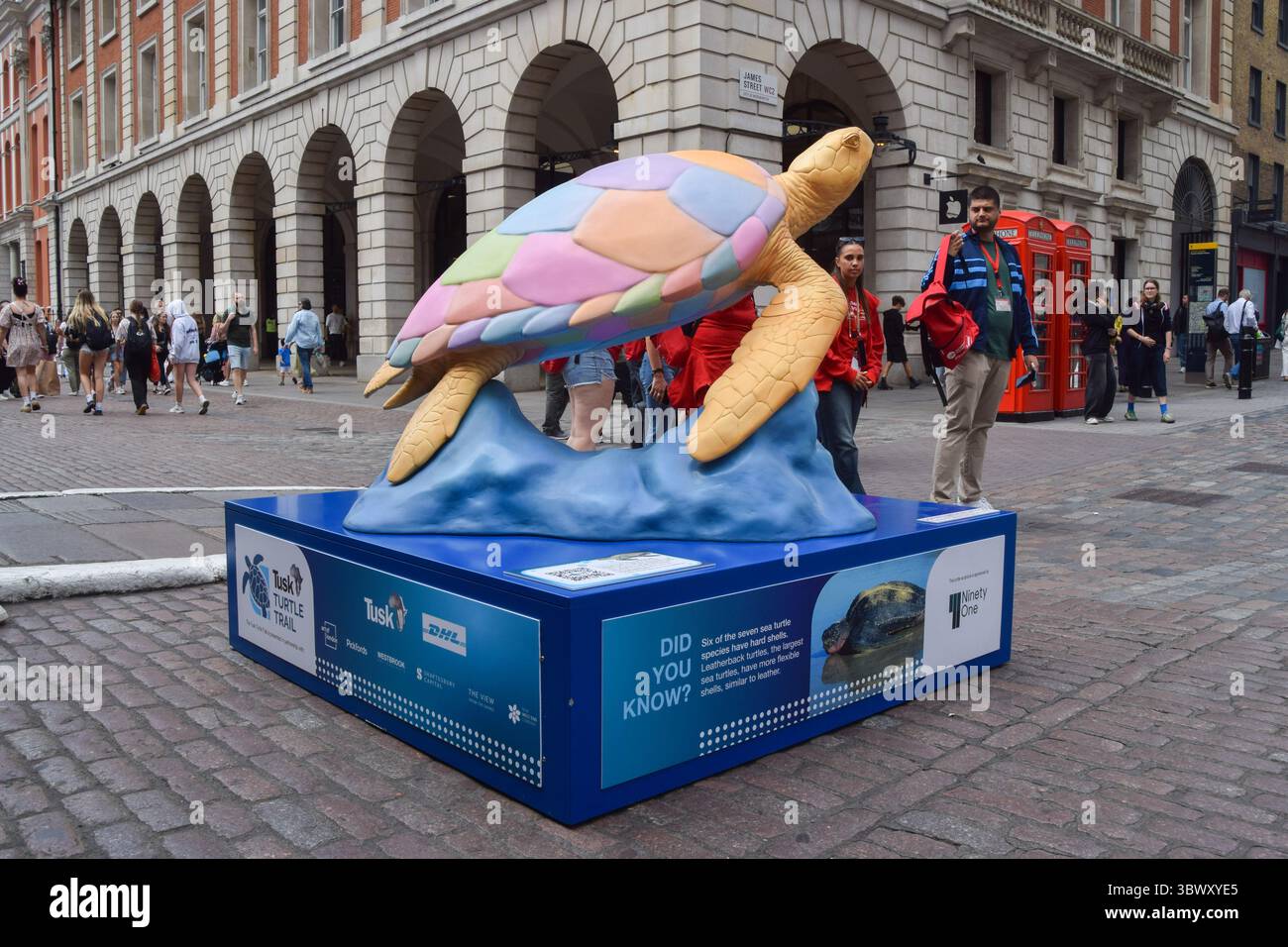 London, UK. 17th July 2025. A turtle sculpture designed by Jen and John ...
