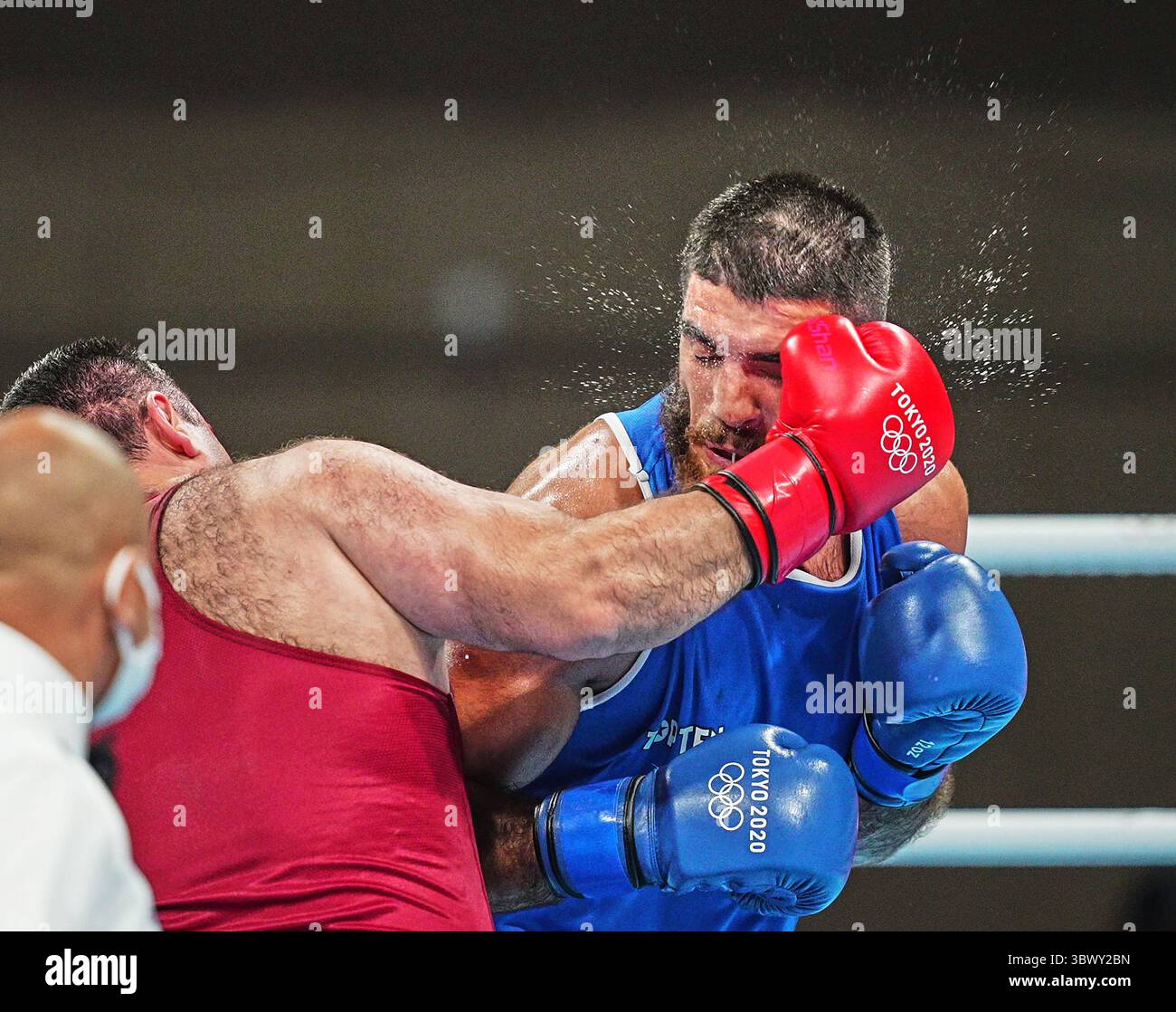 July 29, 2021, Tokyo, Japan: Fighters MOURAD ALIEV from France and ...