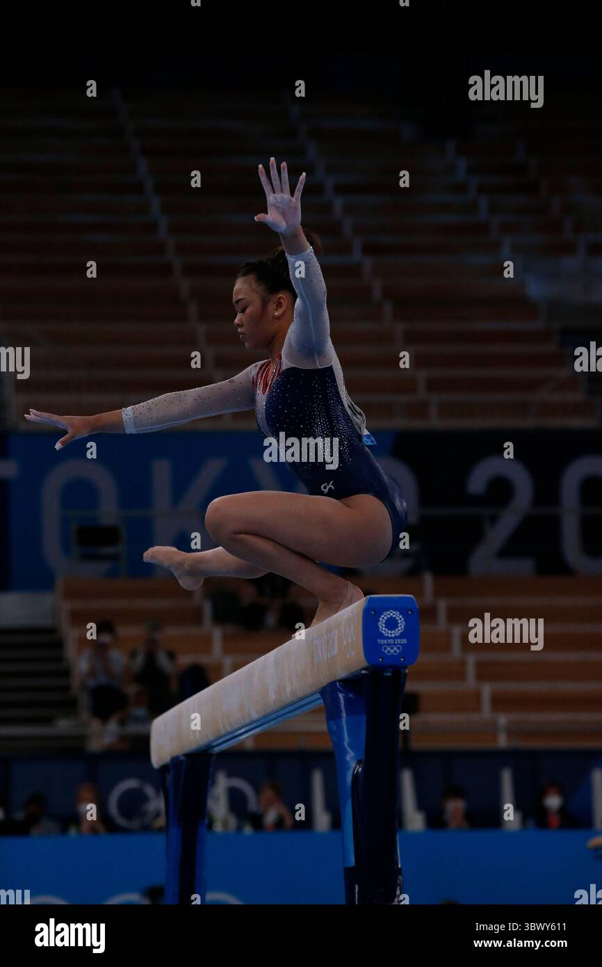 July 29, 2021, Tokyo, Kanto, Japan: Sunisa Lee (USA) performs on the ...