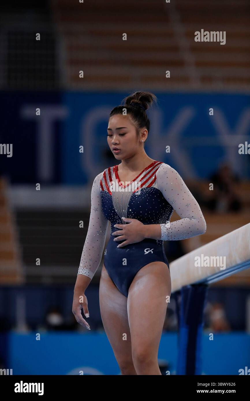 July 29, 2021, Tokyo, Kanto, Japan: Sunisa Lee (USA) performs on the ...