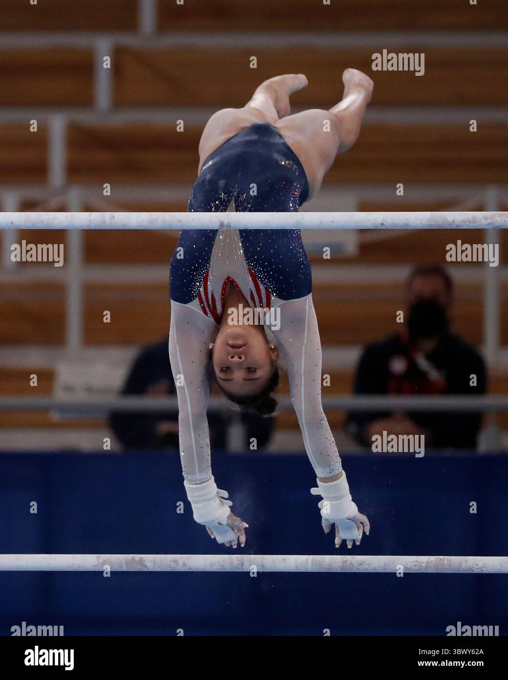 July 29, 2021, Tokyo, Kanto, Japan: Sunisa Lee (USA) on the uneven bars ...