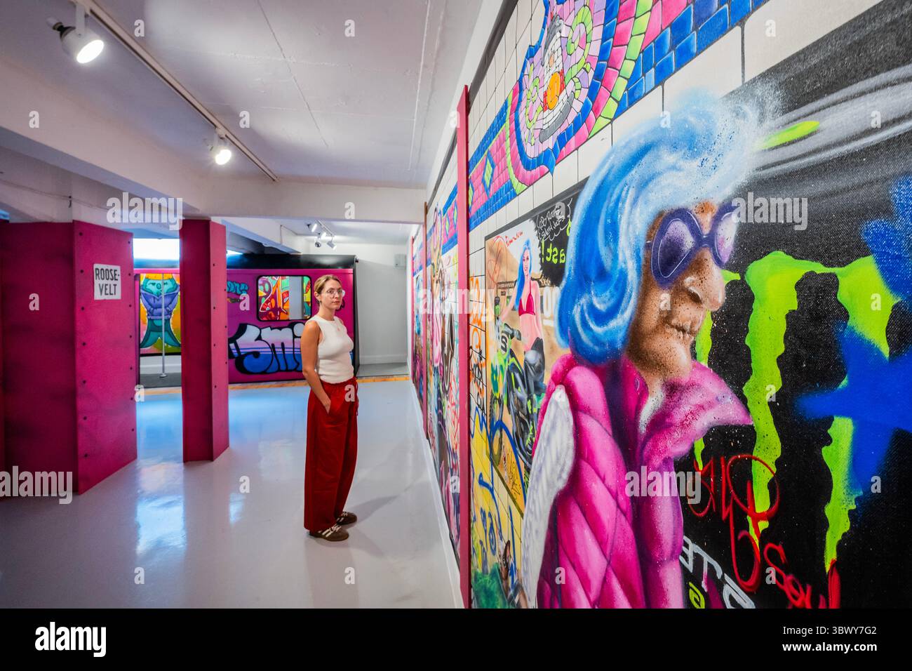 London, UK. 17th July, 2025. Miss Subway NYC, a solo exhibition by ...