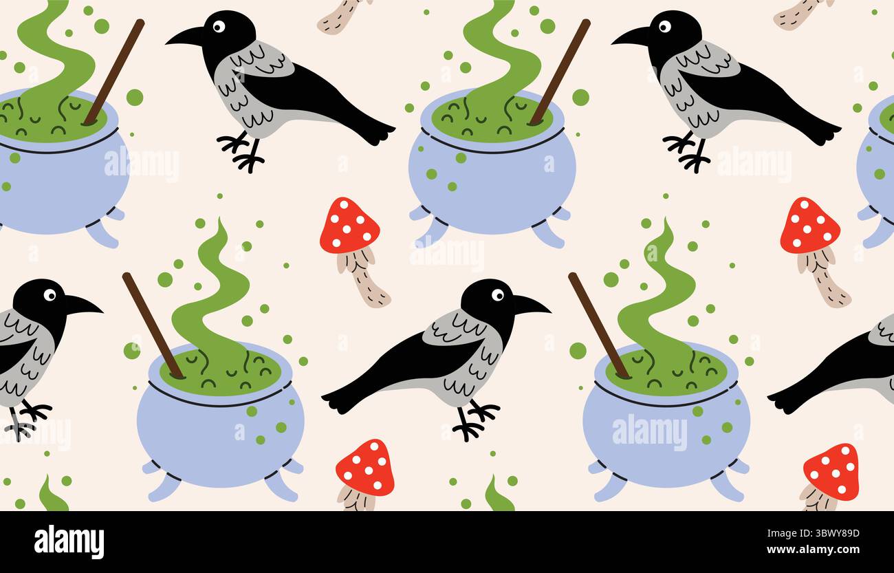 Cute witch in cartoon Stock Vector Images - Alamy