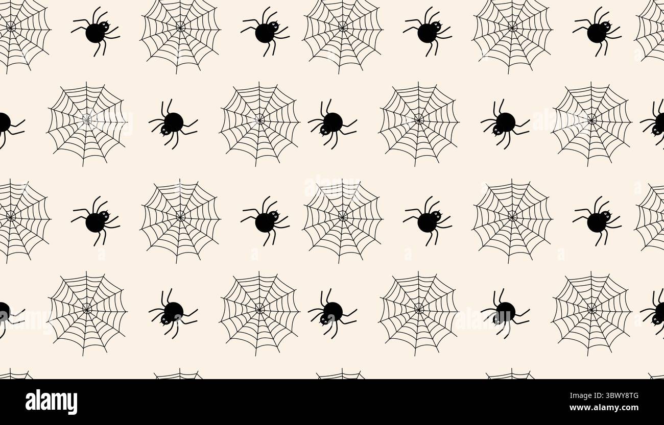 Spiders in spider web Stock Vector Images - Alamy