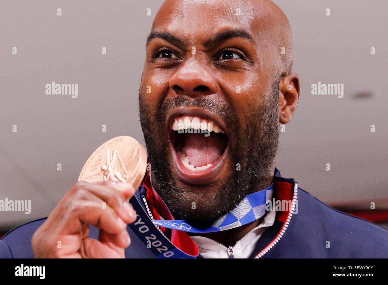 July 30, 2021, Tokyo, Japan: Jubilant Olympic bronze medalist ''A ...