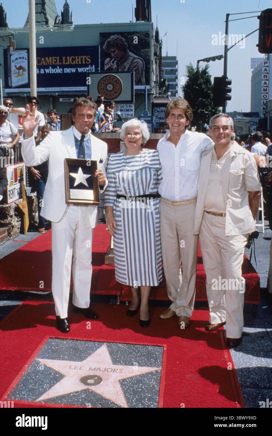 Sep 14, 1984 - Hollywood, California, US - LEE MAJORS gets a star on ...