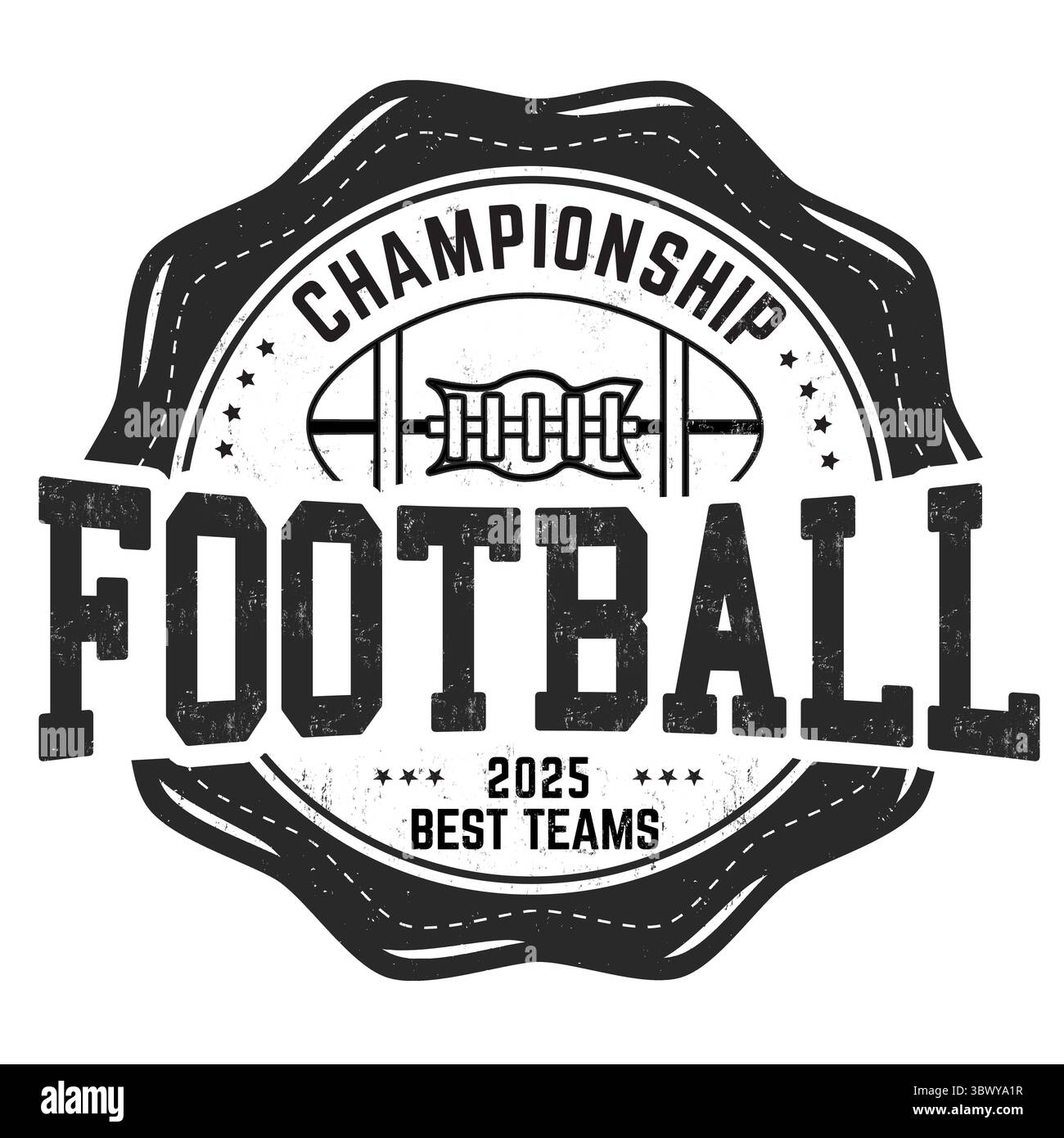 Football grunge rubber stamp on white background, vector illustration ...