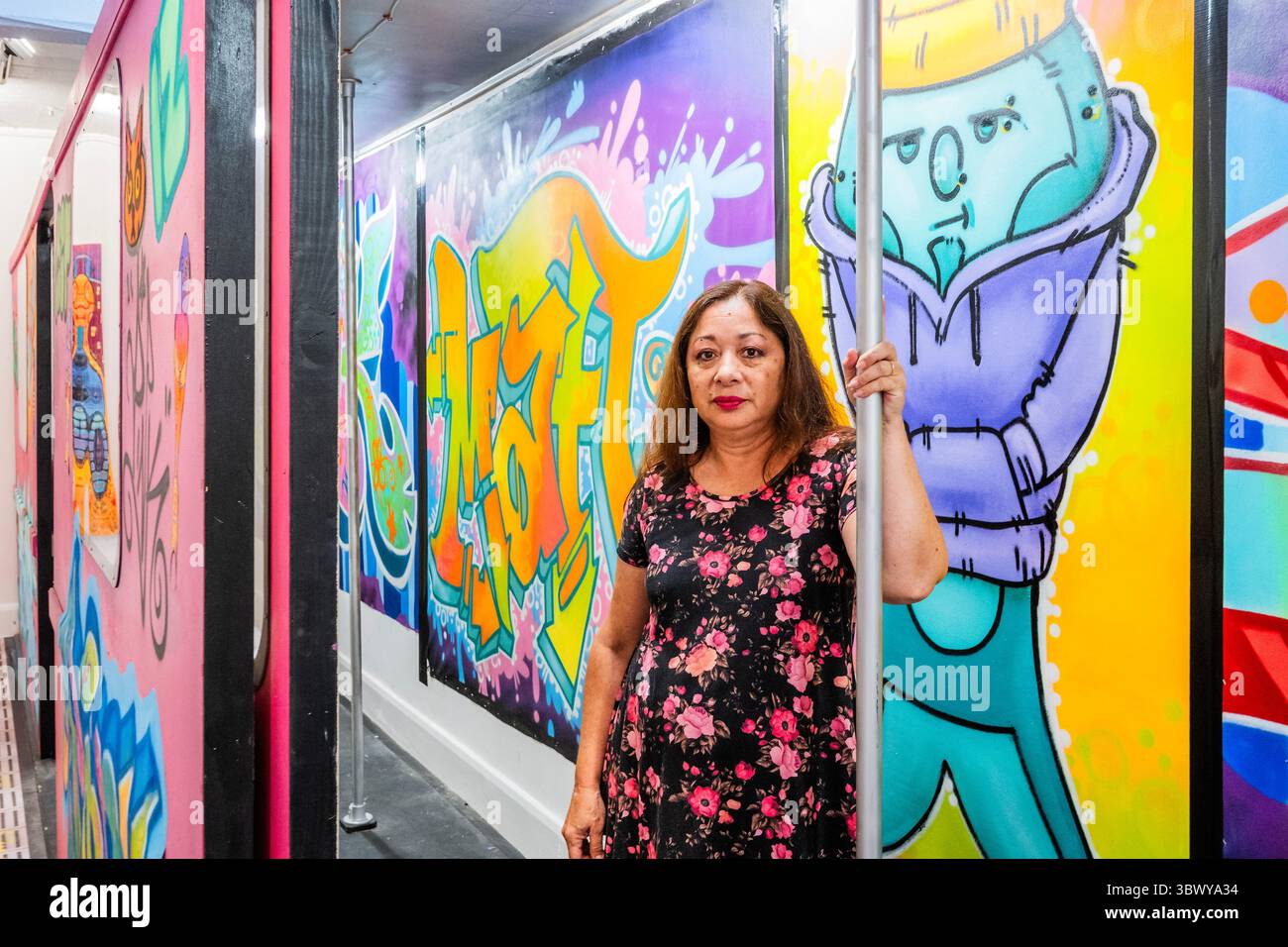 London, UK. 17th July, 2025. Miss Subway NYC, a solo exhibition by ...
