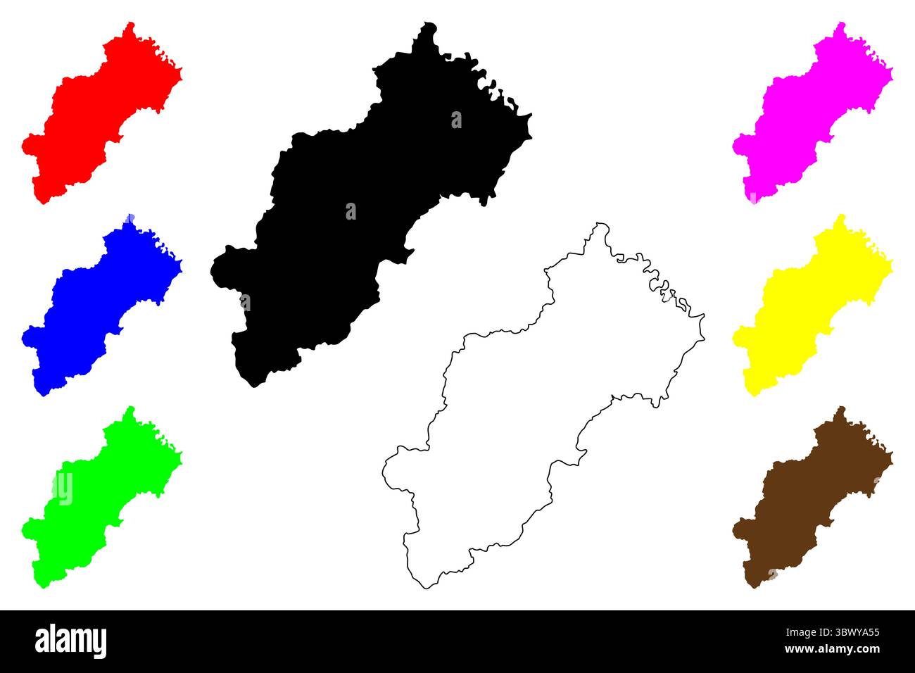 Kawanishi city (Japan, Nihon-koku or Nippon-koku, Tohoku region) map ...