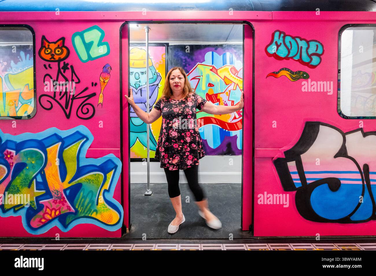 London, UK. 17th July, 2025. Miss Subway NYC, a solo exhibition by ...