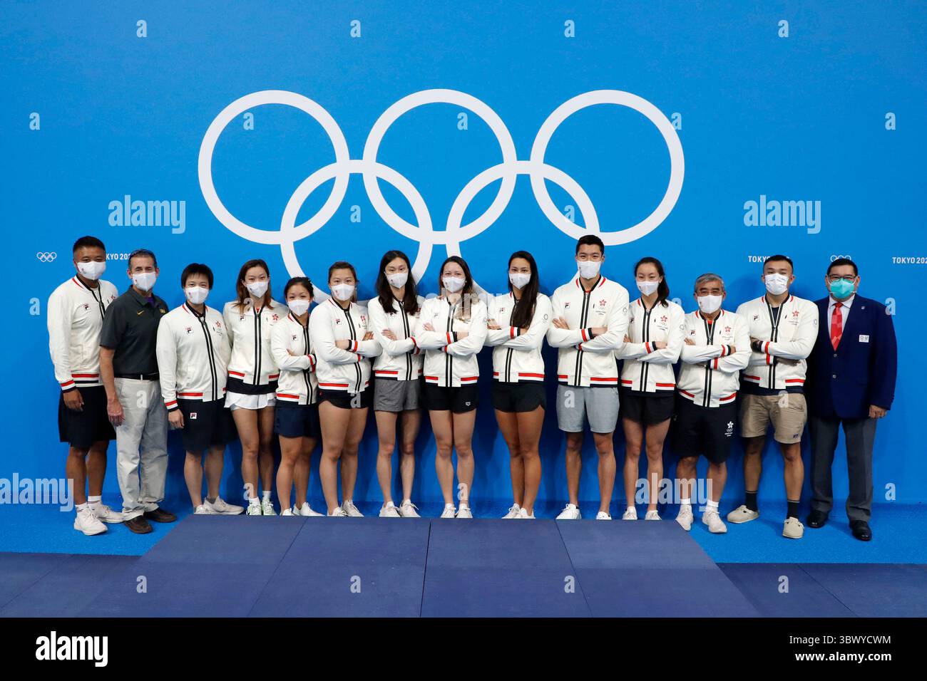 July 31, 2021, Tokyo, Kanto, Japan: Hong Kong (HKG) Olympic swim team ...