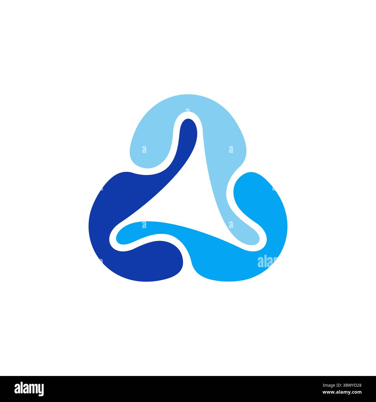 abstract elements water drop logo, connection shape water logo symbol ...