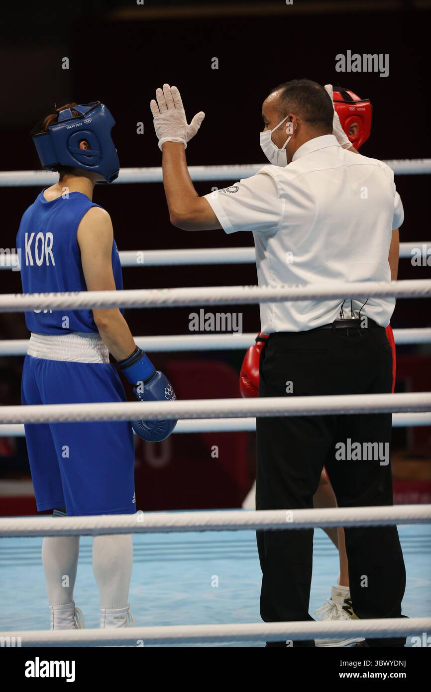 July 30, 2021, Tokyo, Japan: BOXING MUM ADVANCES: Olympic women's ...