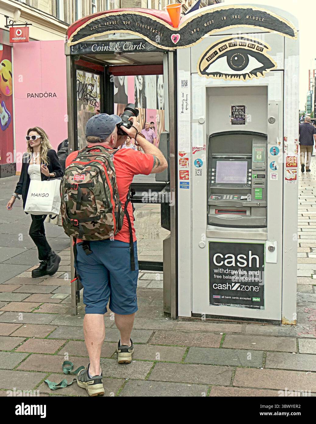 Glasgow, Scotland, UK. 17th July, 2025. Artist Ashley Rawson famous for ...