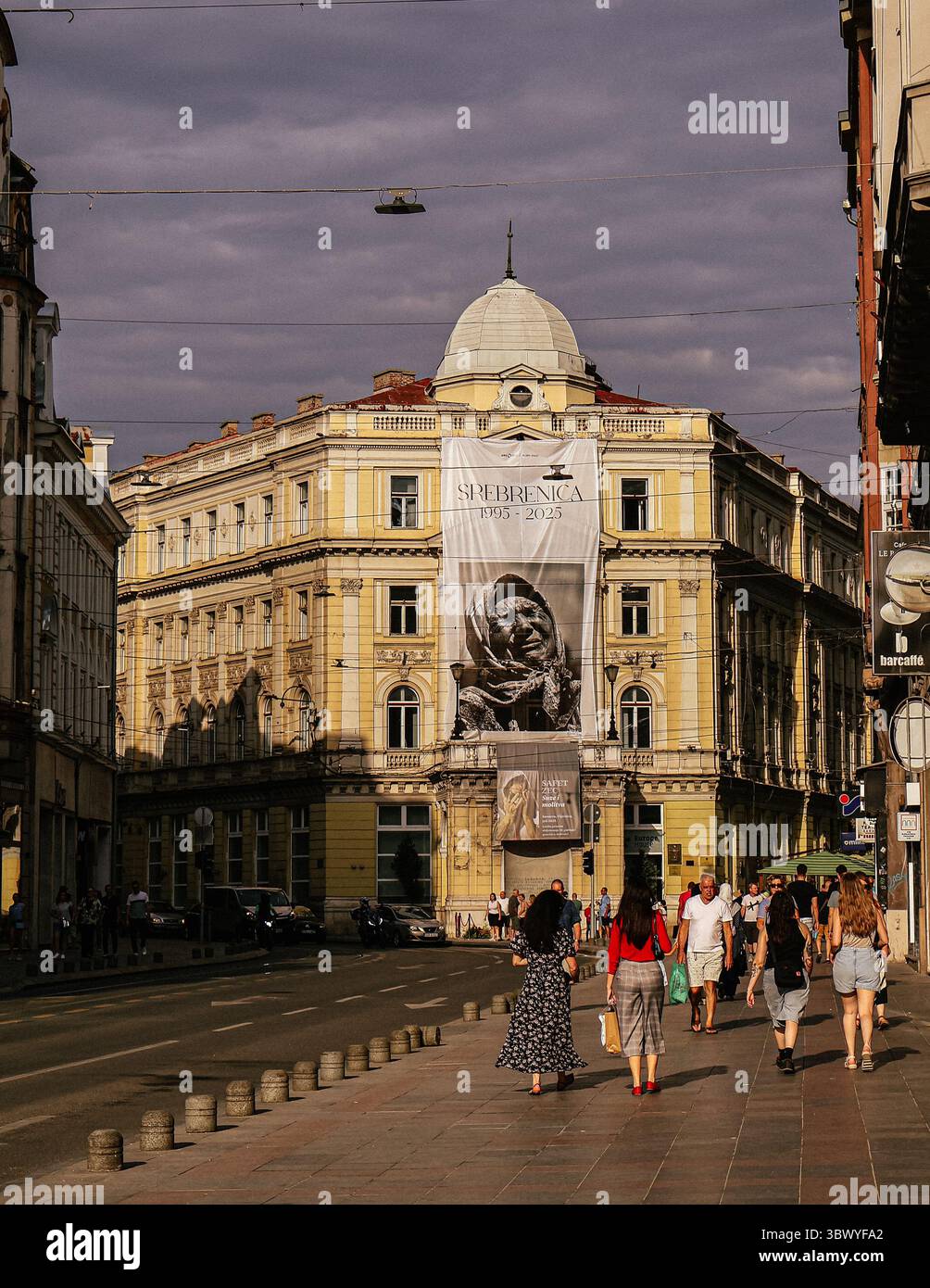 A powerful street scene from Sarajevo,honoring the memory of the ...