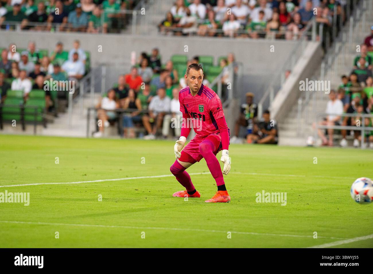 July 31, 2021: Austin FC Brad Stuver Goalkeeper (41) in action during ...