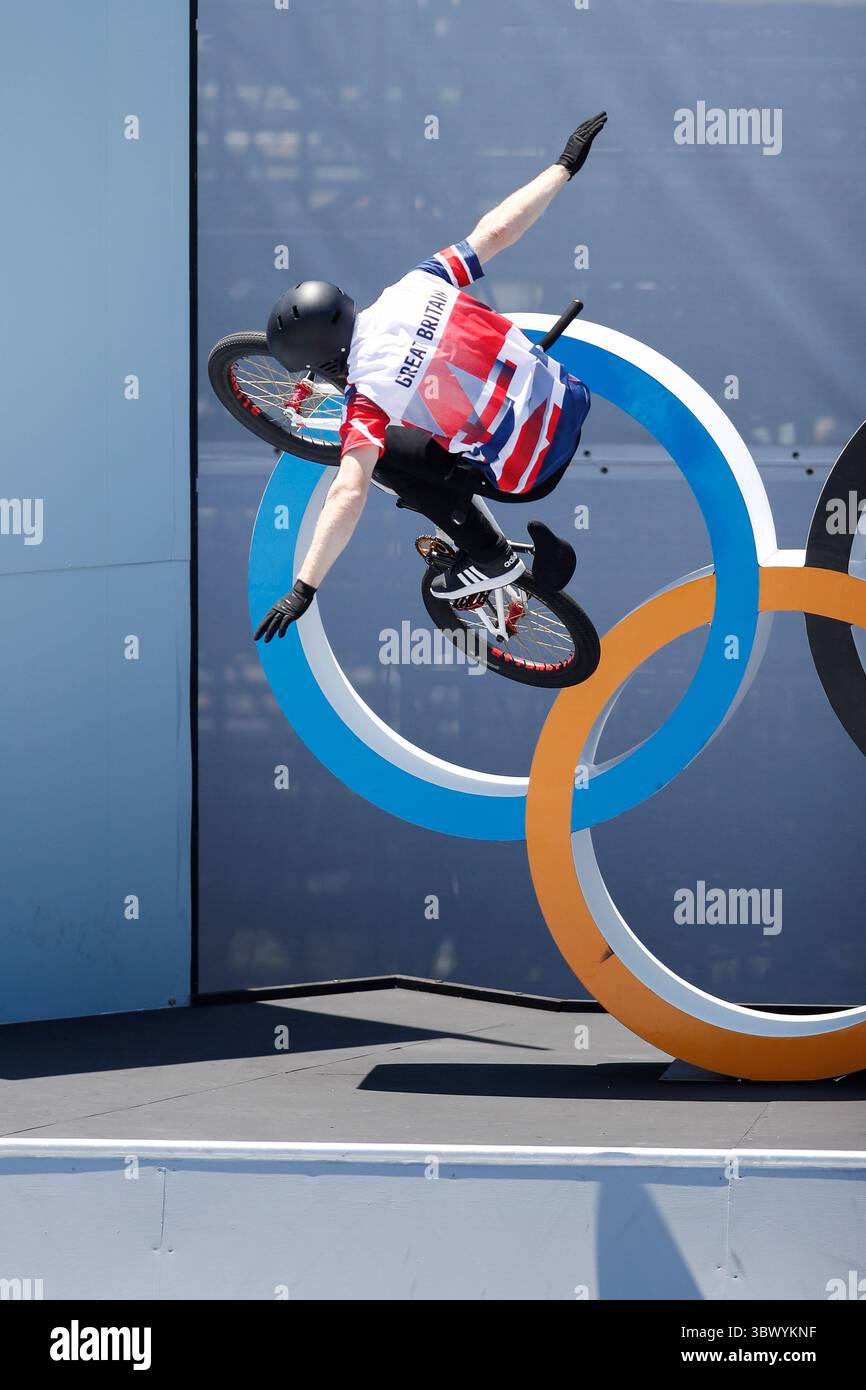 August 1, 2021: DECLAN BROOKS (GBR) competes in the Cycling BMX Racing ...