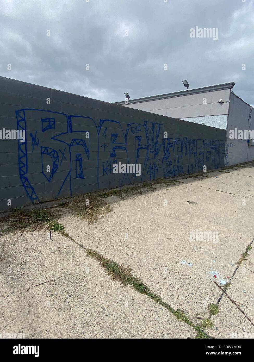 Crips gang graffiti and markings in Detroit, Michigan, USA (ScoreGang ...