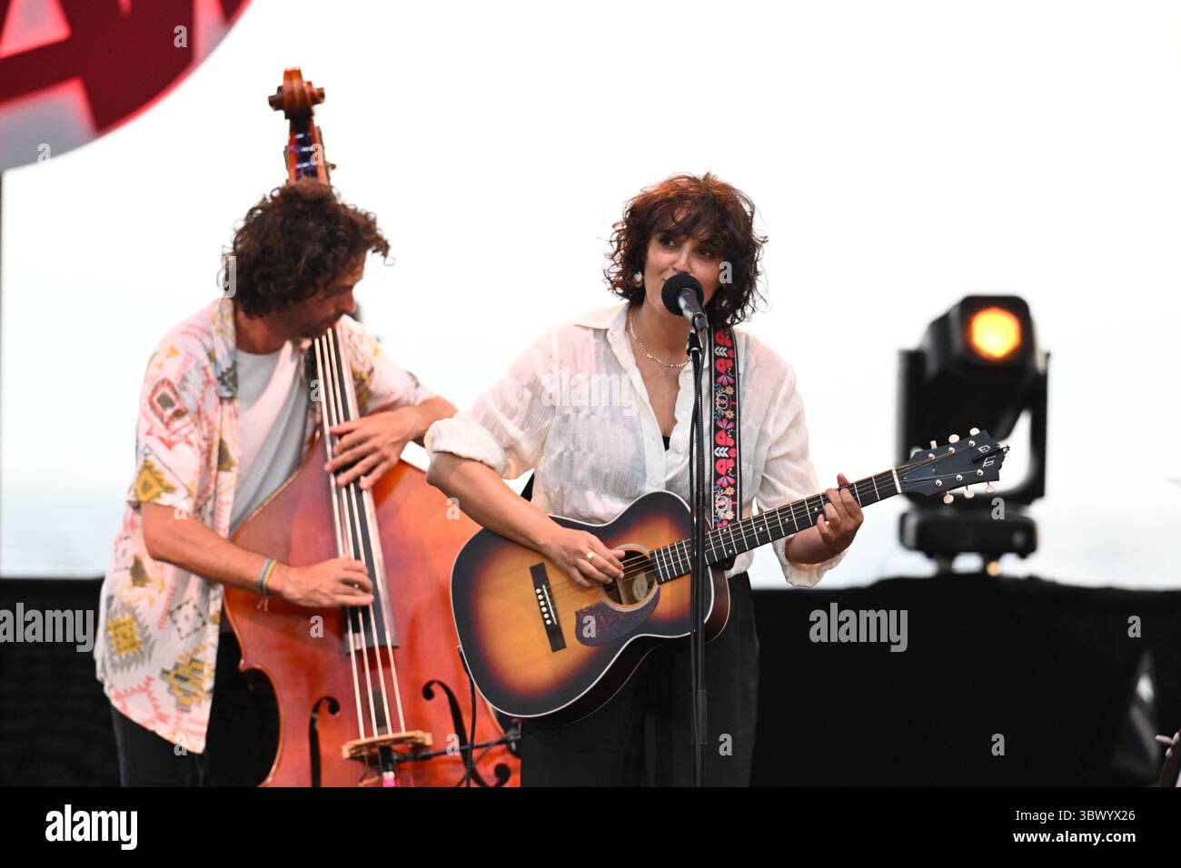 Marion Rampal performs at the 64th Jazz a Juan festival on July 14 ...