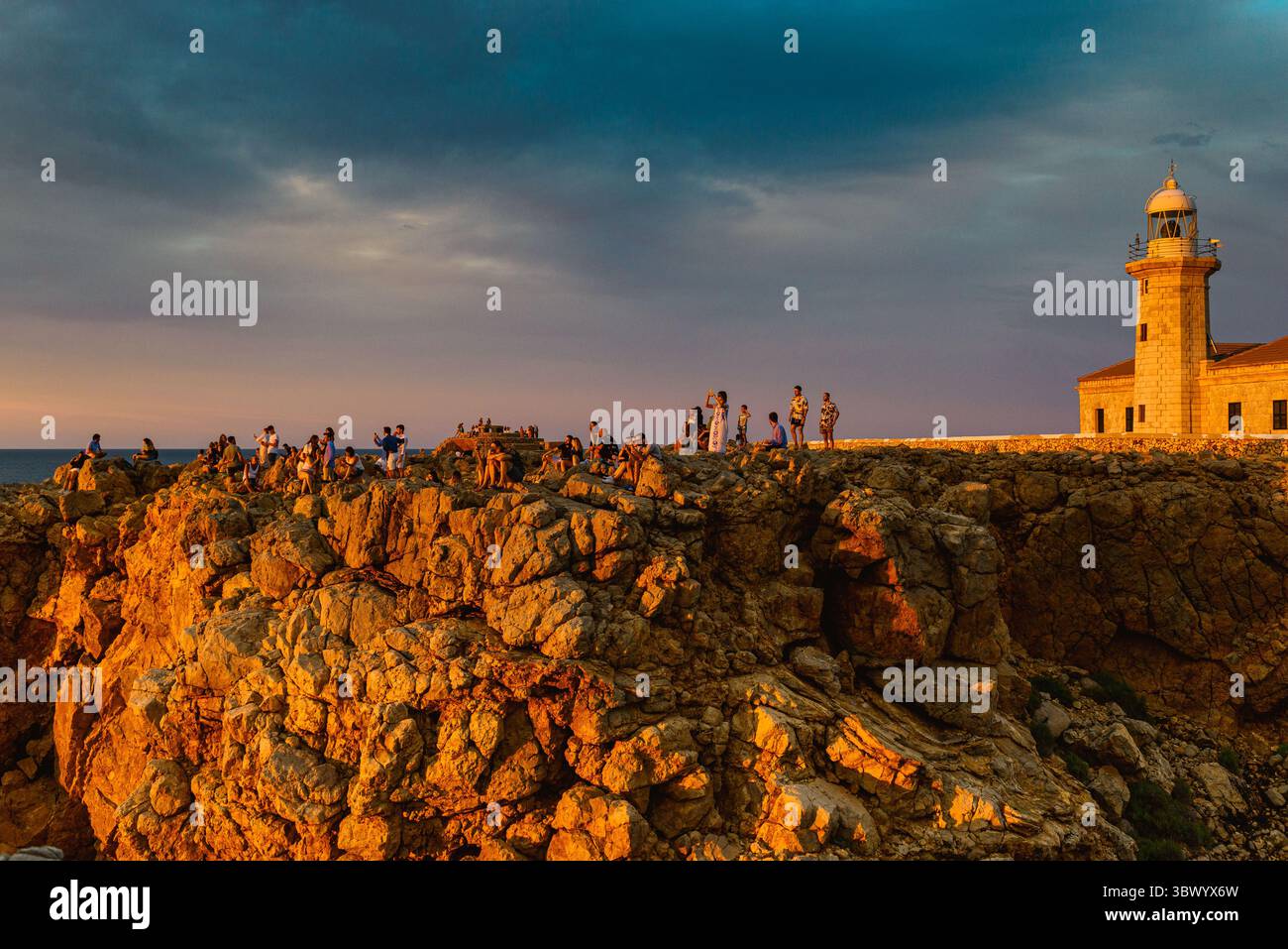 August 2, 2021, Ciutadella, Minorca, Spain: Tourists gather for the ...