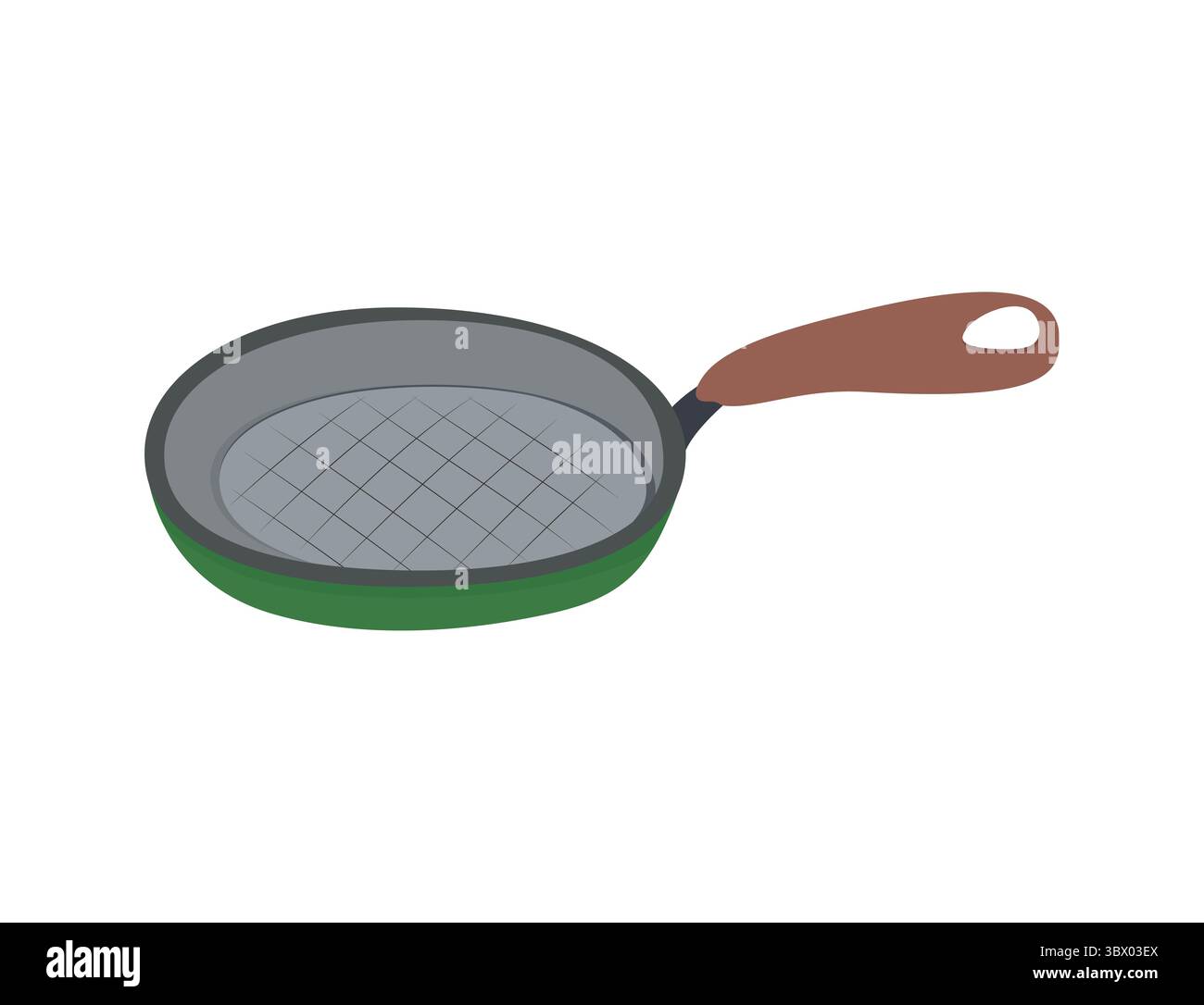 Frying pan for cooking dishes. Vector illustration Stock Vector Image ...