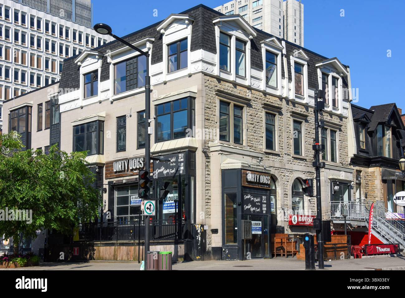 Montreal, Canada - June 30, 2025: The Dirty Dogs restaurant that is now closed. Dirty Dogs ...