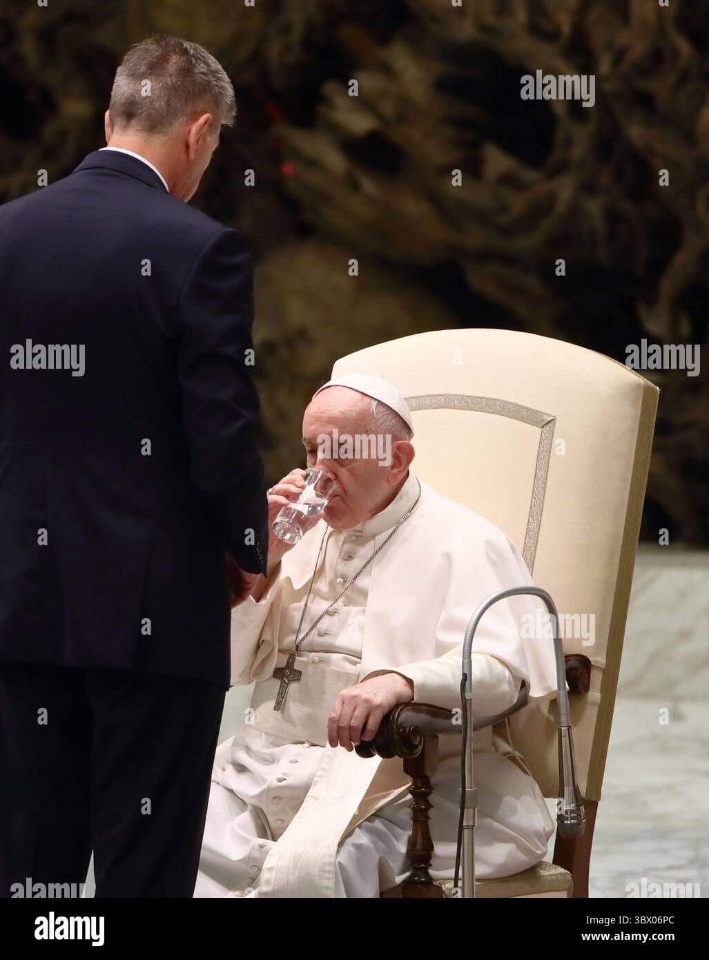 Pope Francis during the general audience in the Paul VI Hall. Vatican ...