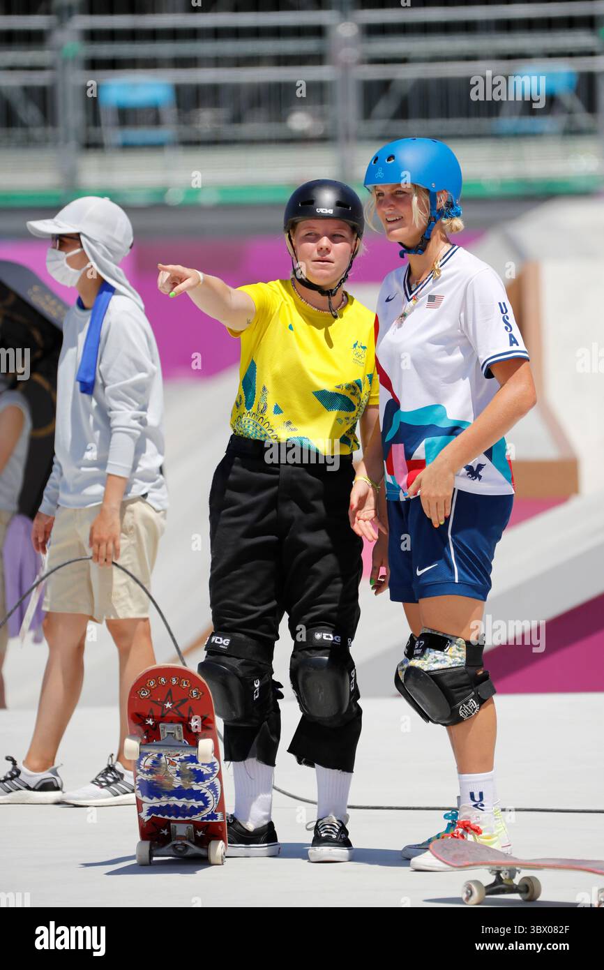 August 4, 2021, Tokyo, Kanto, Japan: Poppy Olsen (AUS) and Bryce ...