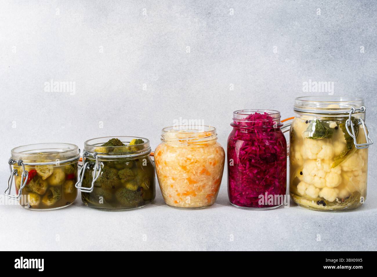 Cabbage fermentation, white cabbage with carrots and sweet peppers, red ...