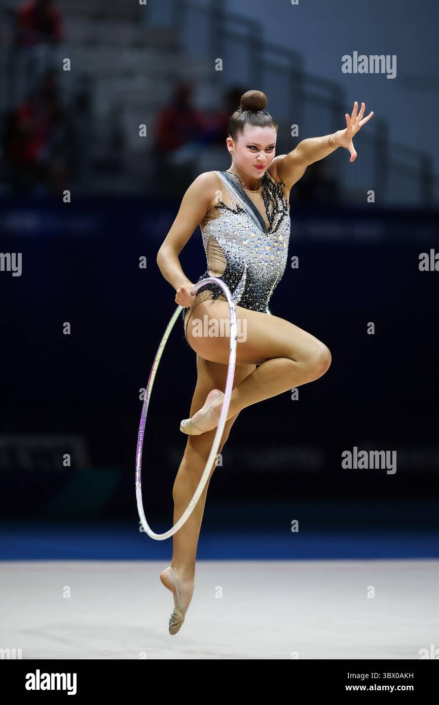 Emily Kate Beznos (Moldova) at first day of qualification; Rhine-Ruhr ...