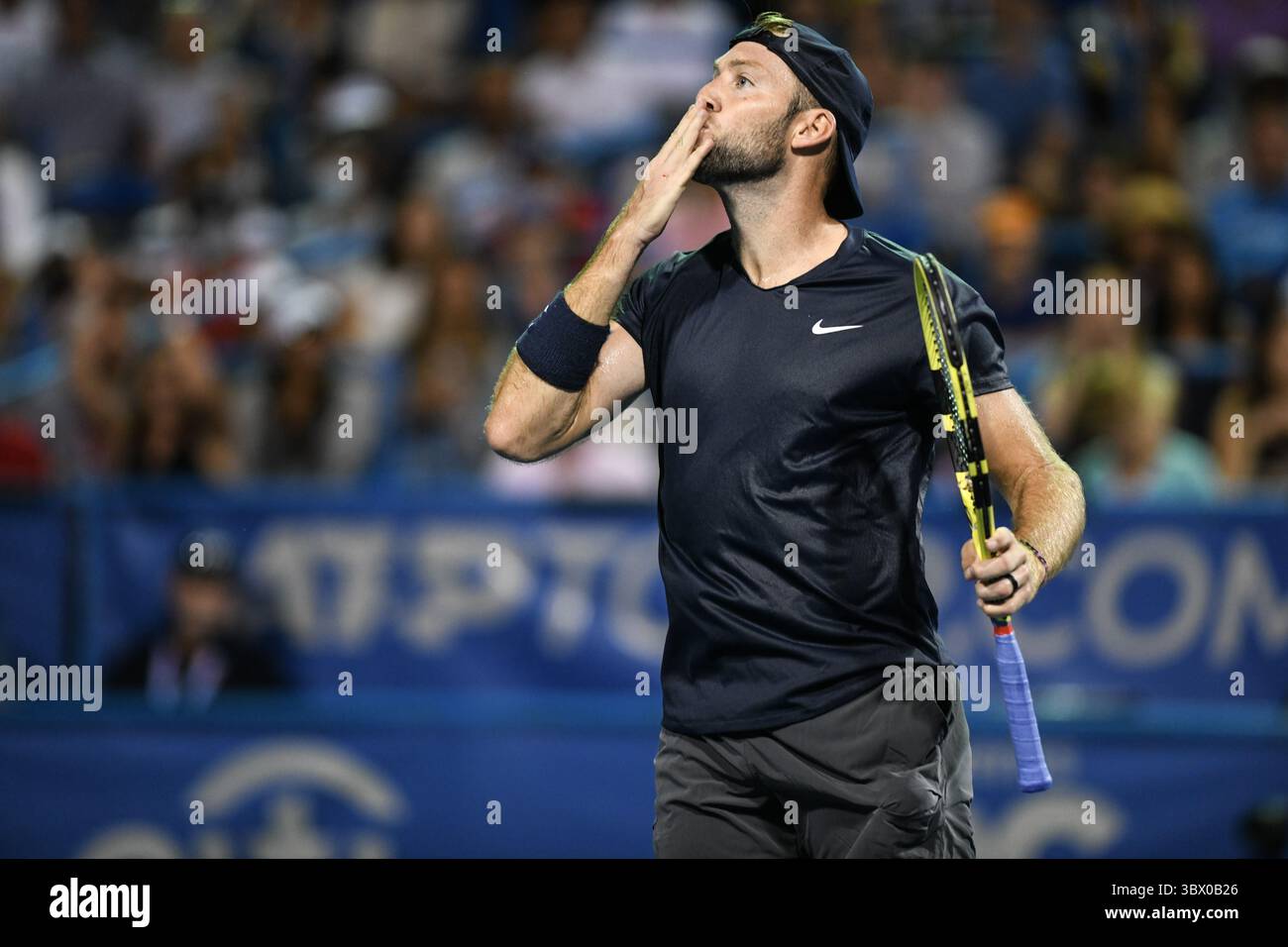 August 4, 2021, Washington, D.C, U.S: JACK SOCK blows a kiss to the ...