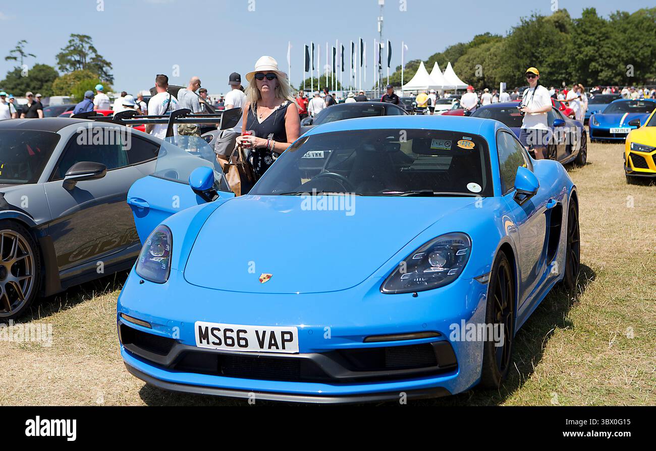Porsche 718 Cayman in the Peformance Parking Area at the Festival of ...