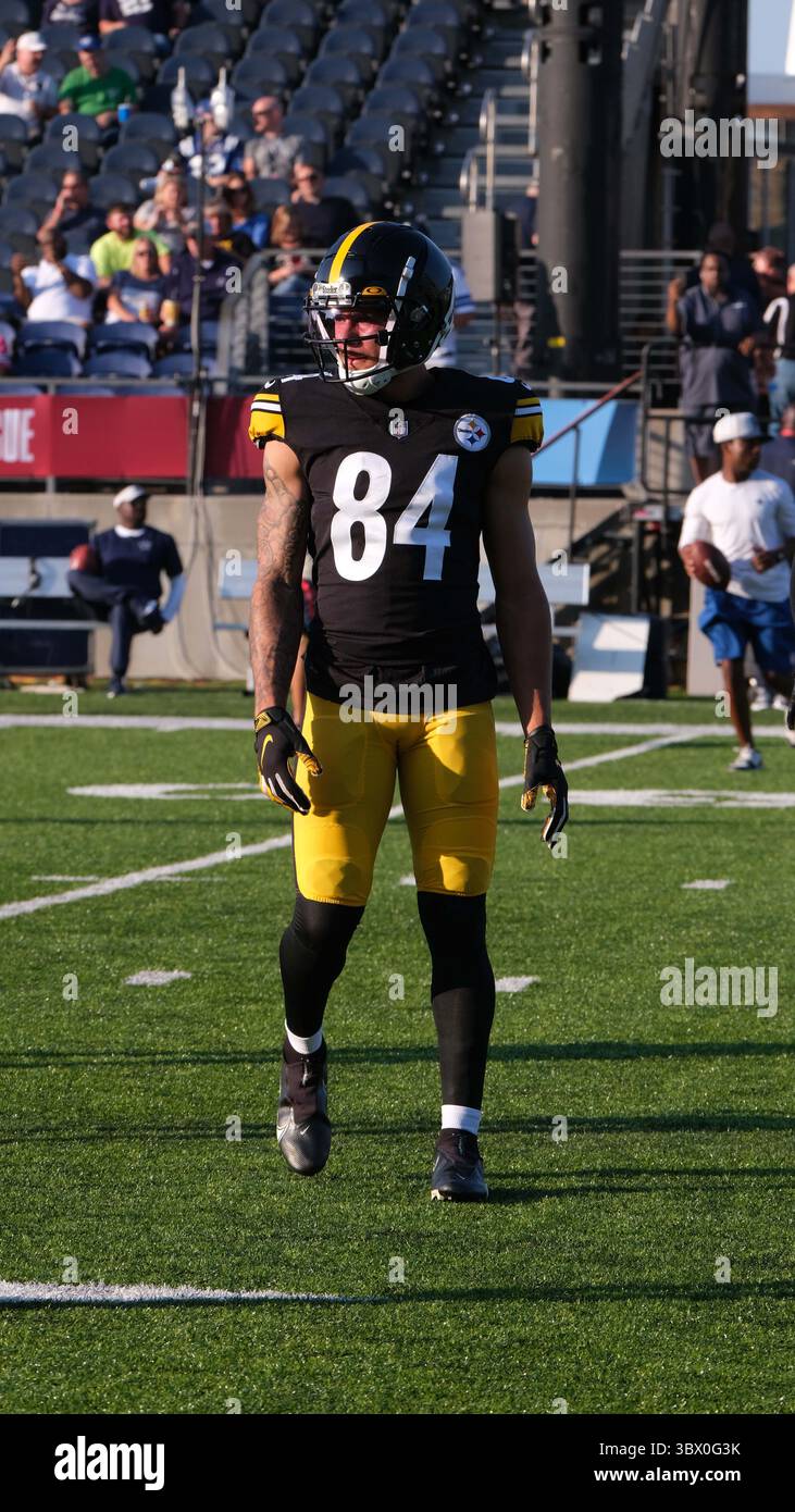 August 5th, 2021: #84 Rico Bussey during the Pittsburgh Steelers vs ...