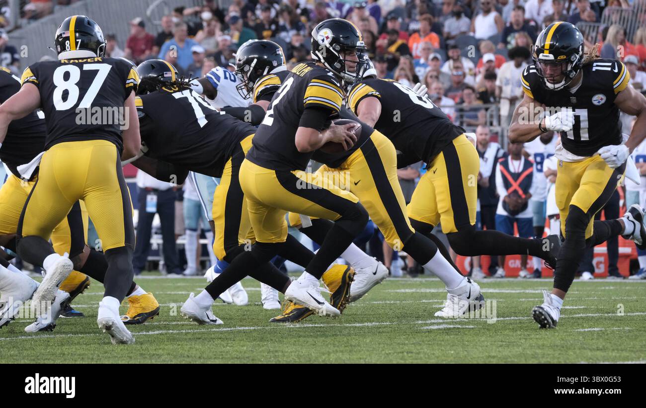 August 5th, 2021: #2 Mason Rudolph during the Pittsburgh Steelers vs ...