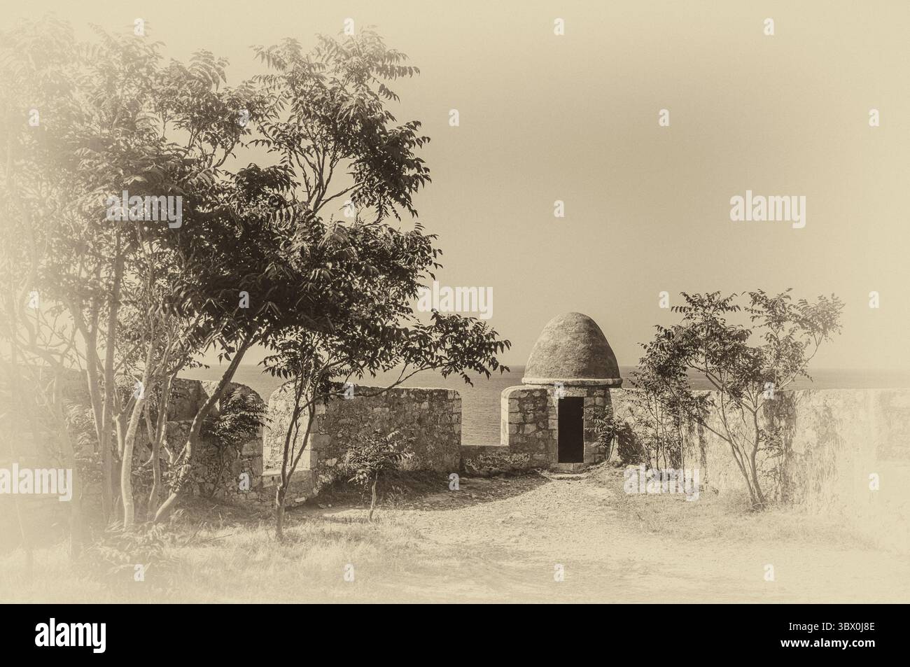 The image is of what remains of the abandoned 16th century old Fortress ...