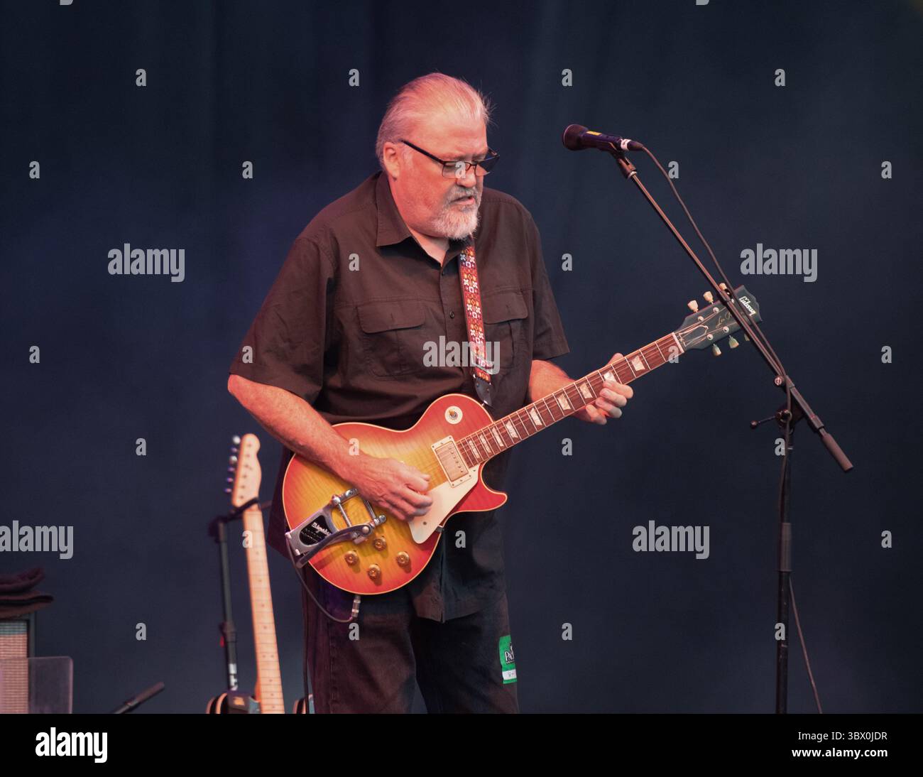 August 1, 2021, Costa Mesa, California, USA: DAVID HIDALGO of Los Lobos ...
