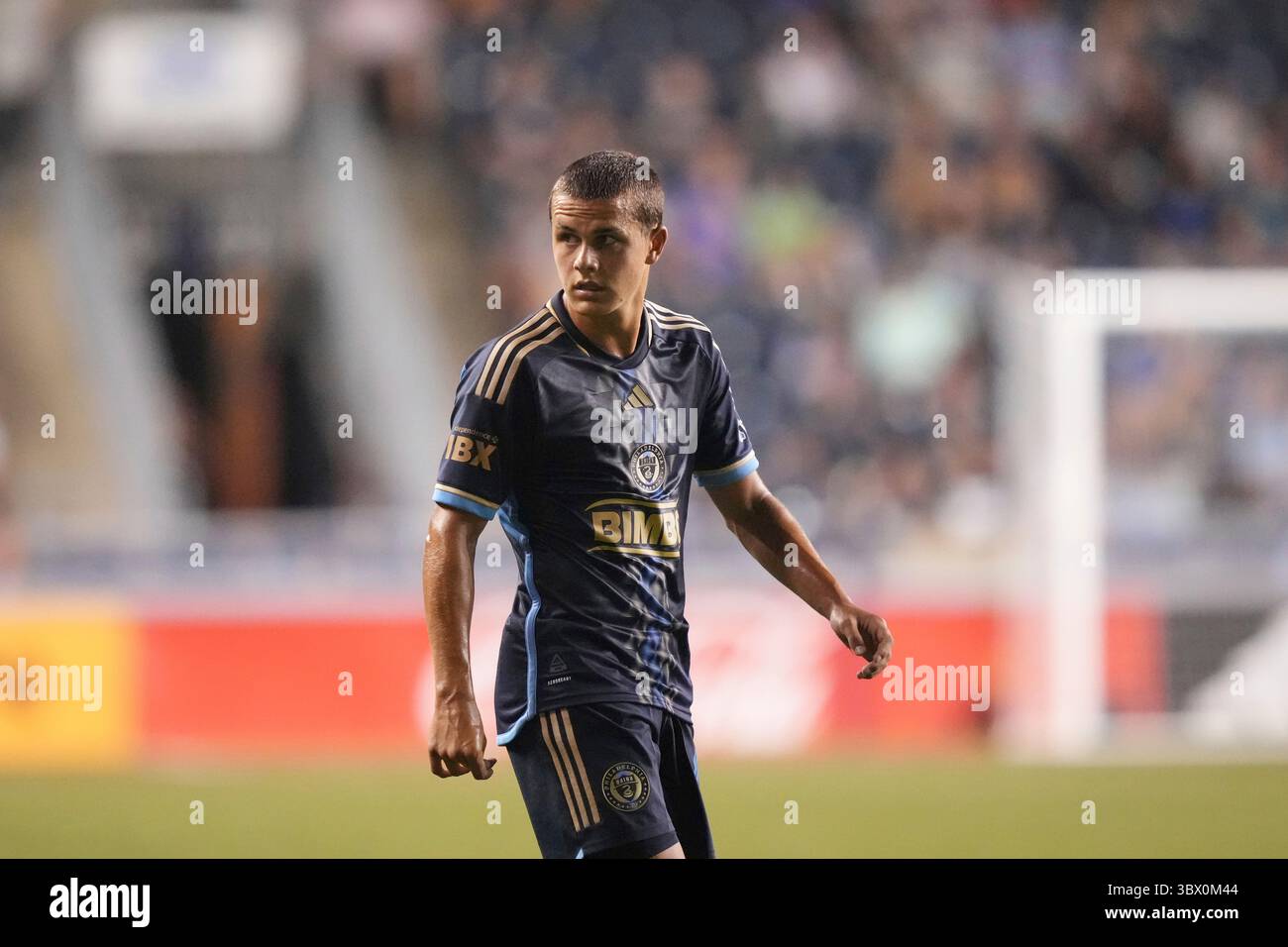 Philadelphia Union's Cavan Sullivan plays during an MLS soccer match ...