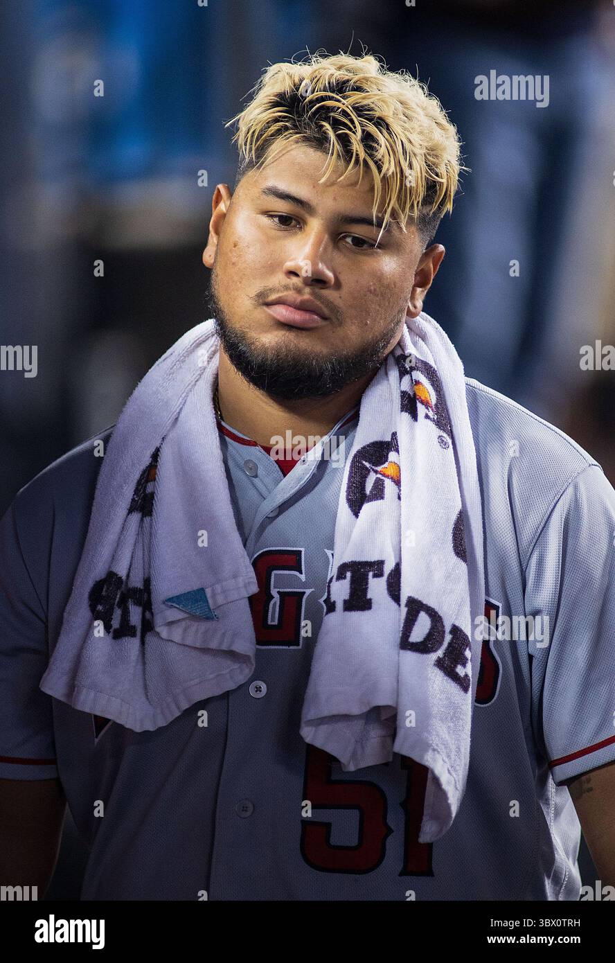 August 7, 2021, Los Angeles, California, USA: Relief pitcher, Jaime ...