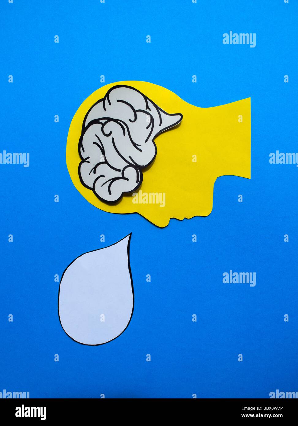 Brain Thinking and Communication Concept Stock Photo - Alamy