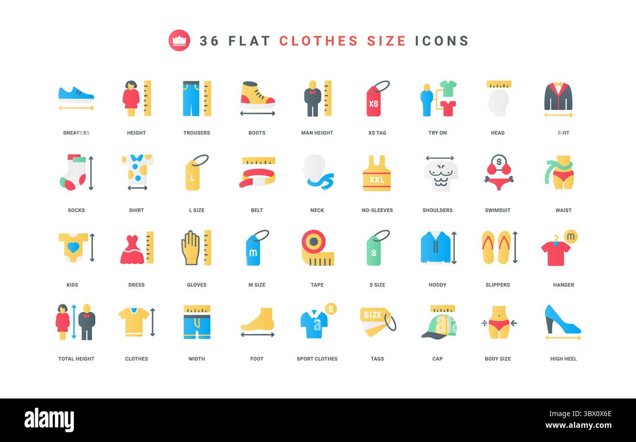 Tailor size chart hi-res stock photography and images - Alamy