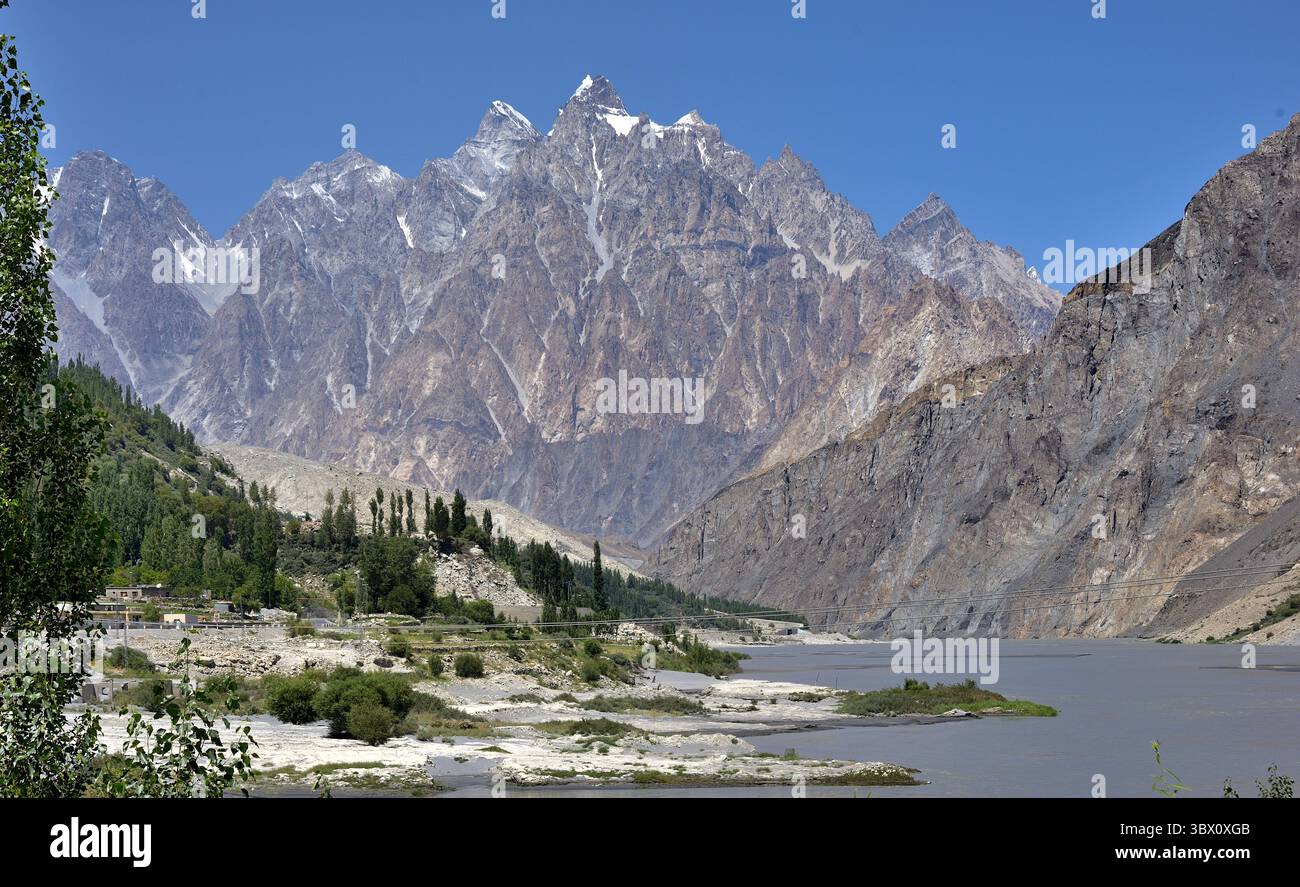 PAKISTANI LANDSCAPES WITH HIMALAYAN MOUNTAINS. RIVERS WATERFALLS AND ...