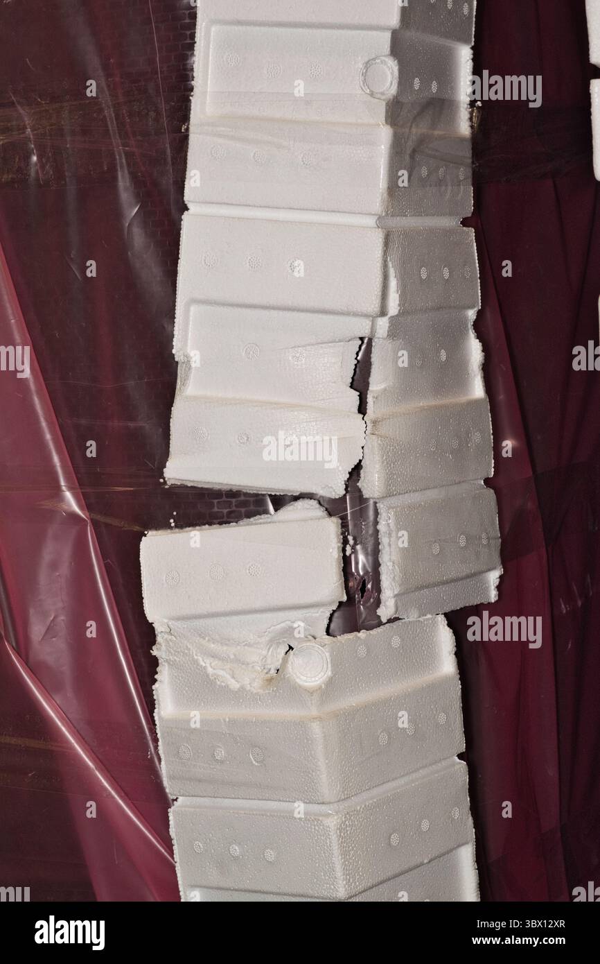 Broken foam edge protectors on merchandise damage in transit delivery ...