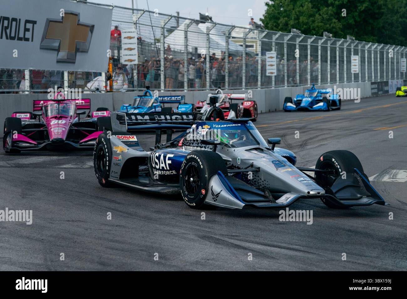 August 8, 2021, Nashville, Tennessee, USA: Conor Daly, Jack Harvey ...