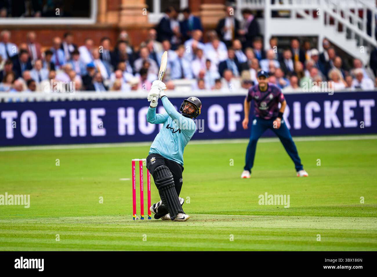 LONDON, UNITED KINGDOM. July 16: Ryan Patel of Surrey Cricket Club in ...